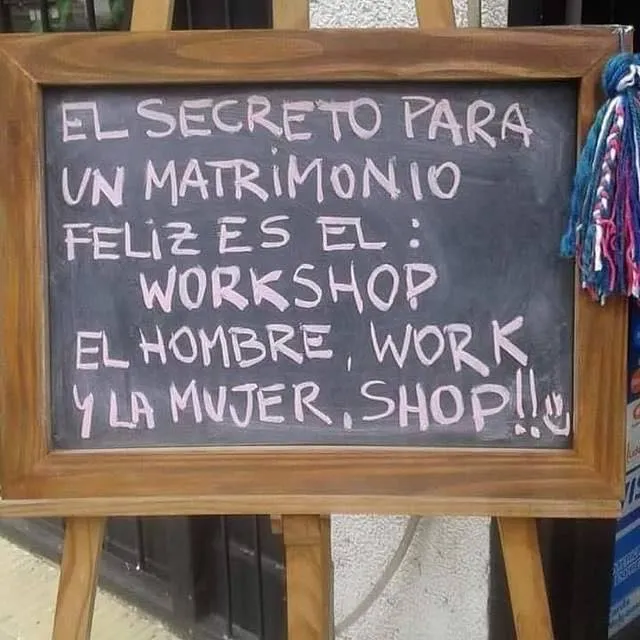 El secreto para un matrimonio feliz es el workshop. 💍🛠️